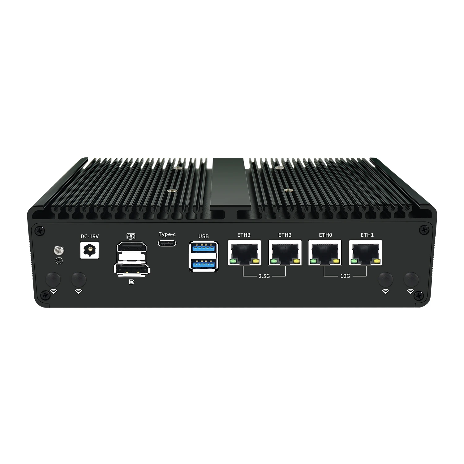 Topton 2*10G 2*2.5G 4 LANs Firewall Mini PC NAS Server AMD Ryzen 7 ...