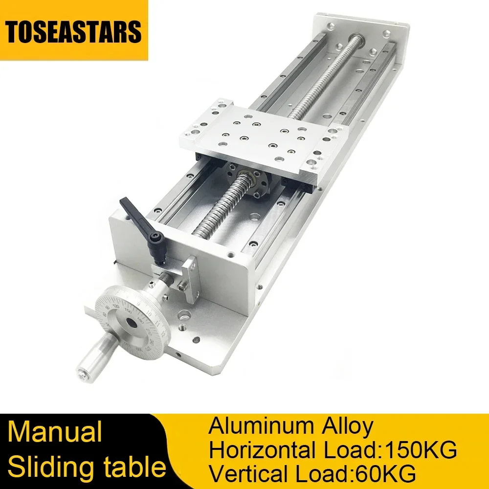 Manual Linear Rail Stage Sliding Table 500 600 700 800 900 1000mm ...