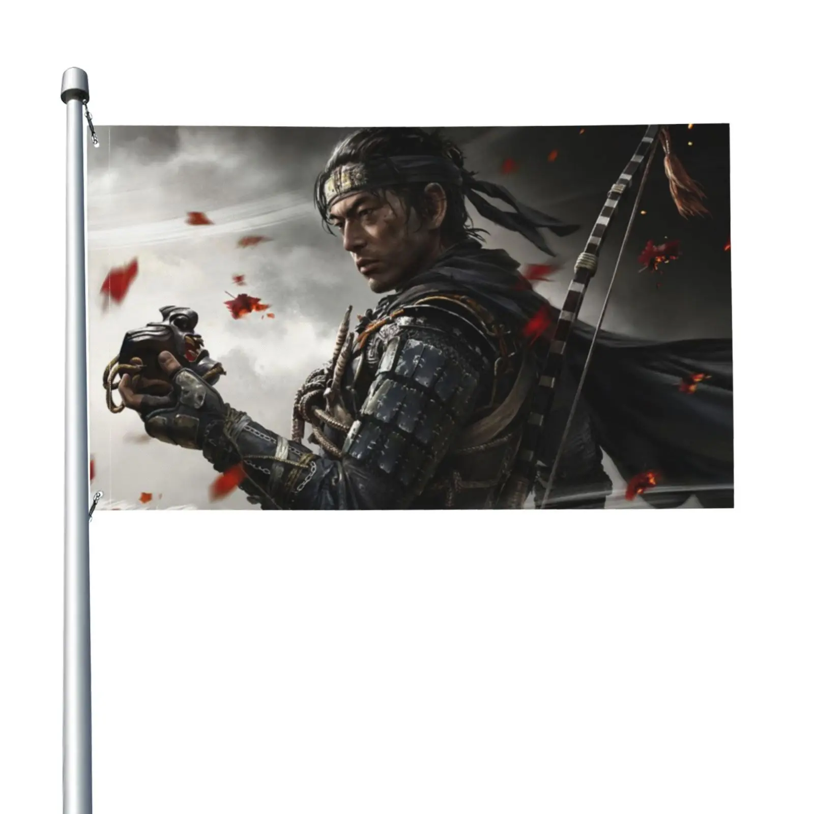 Ghost Of Tsushima Flag Banner Outdoor Vivid Color Sports Club Free ...