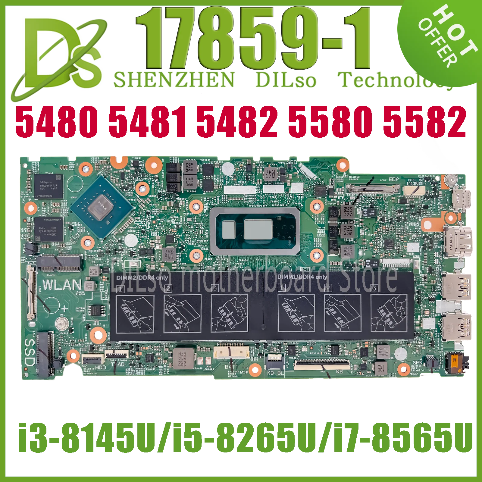 KEFU-17859-1-For-DELL-Inspiron-14-5480-5481-5482-5488-15-5580-5582 ...