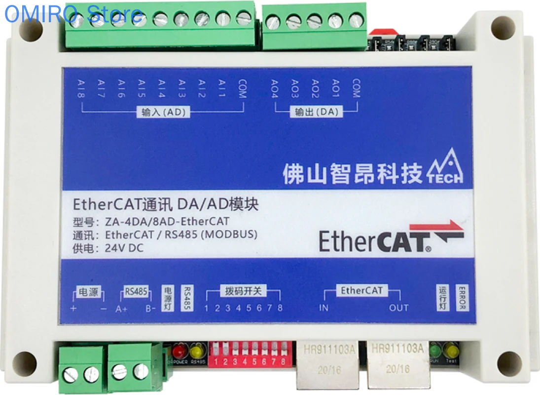 8-channel-AI-Analog-Input-4AO-Analog-Output-EtherCAT-ADDA-Expansion ...