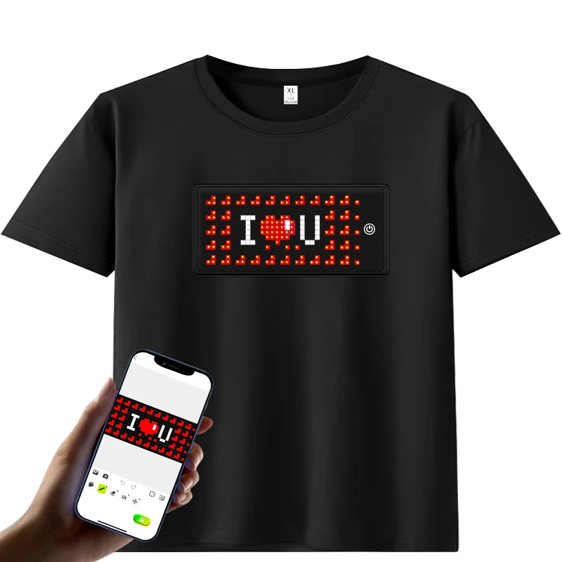 APP-Control-Bluetooth-Programmable-LED-T-Shirt-with-RGB-Full-Color ...