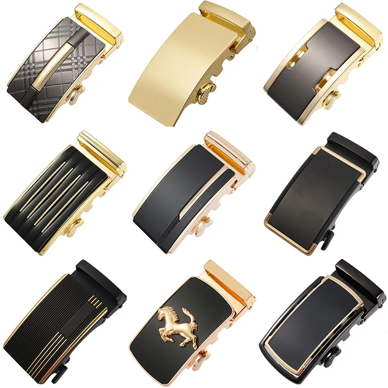 New Fashion Men Belt Buckle Automatic Buckle Leather Belt 3.5cm Width ...