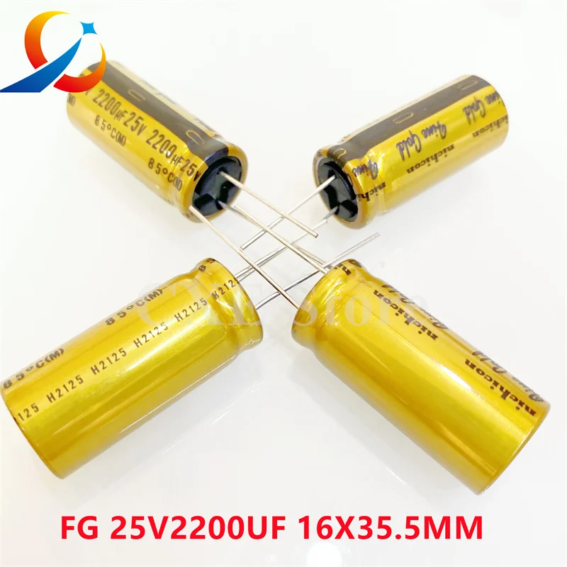 2pcs-NICHICON-2200UF-25V-16X35-5mm-FW-Series-Hi-Fi-Audio-Capacitor ...