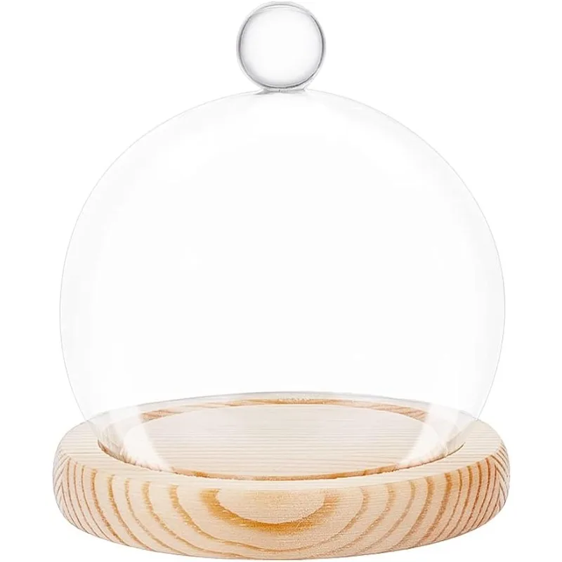 Clear-Glass-Dome-Display-Ball-Shaped-Clear-Glass-Display-Case-with ...