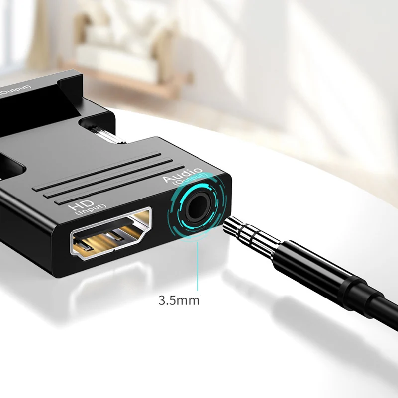 HDMI Female to VGA Male Converter Cable Audio Adapter for Projector ...