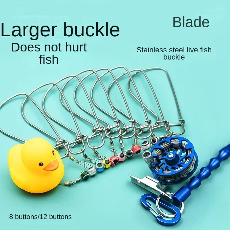 LXIN-Buoyancy-String-Fish-Stringer-with-Foam-Float-Buckles-Stainless ...