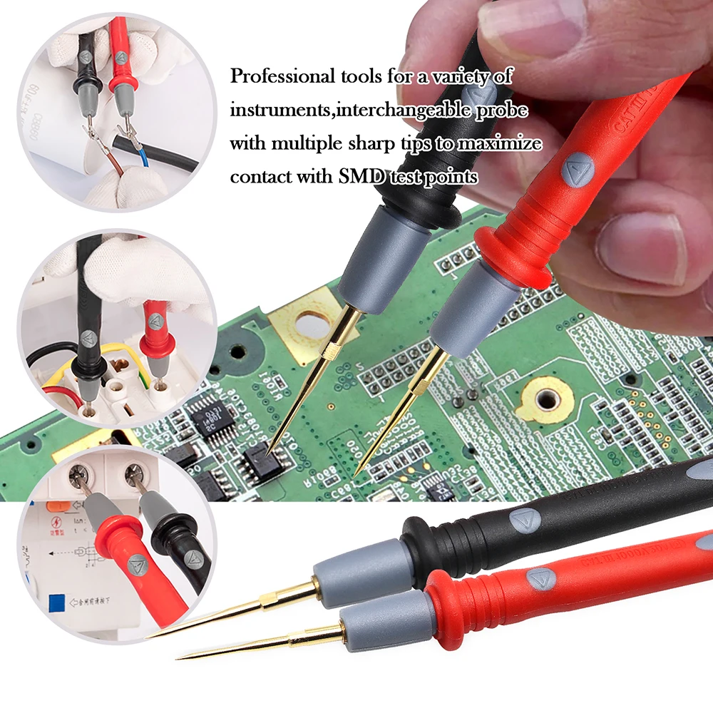 Multimeter Test Lead Ends Ameribox Multimeter Test Lead Kit - Alligator ...