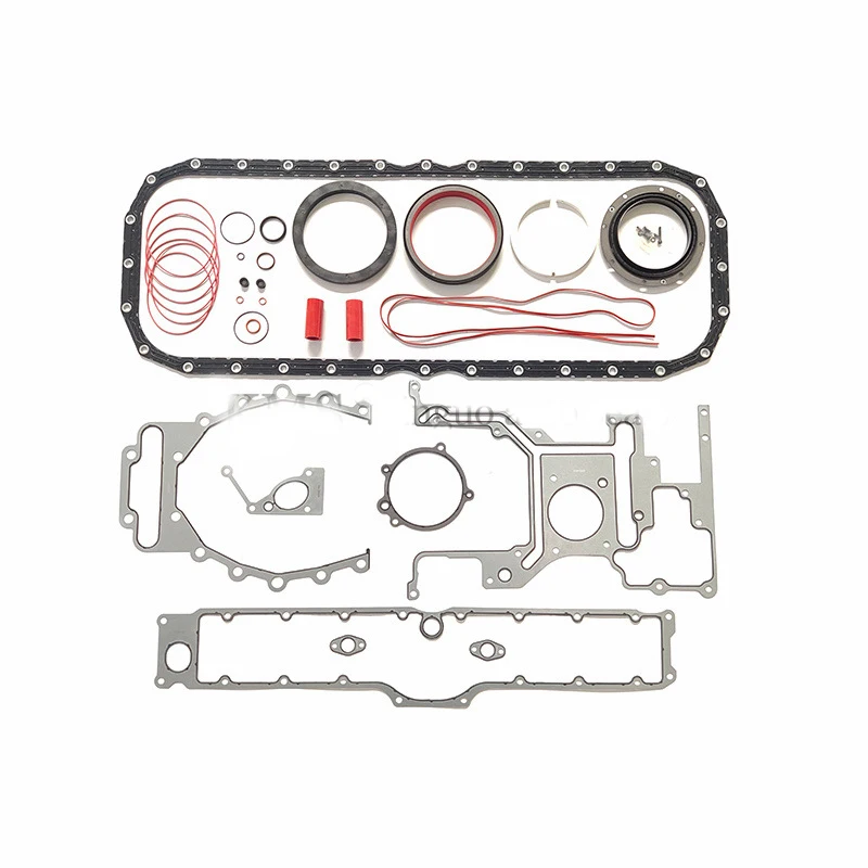 Lower-Gasket-Oil-Pan-Crankshaft-Seal-Set-Fit-For-Cummins-ISX-QSX-15L ...