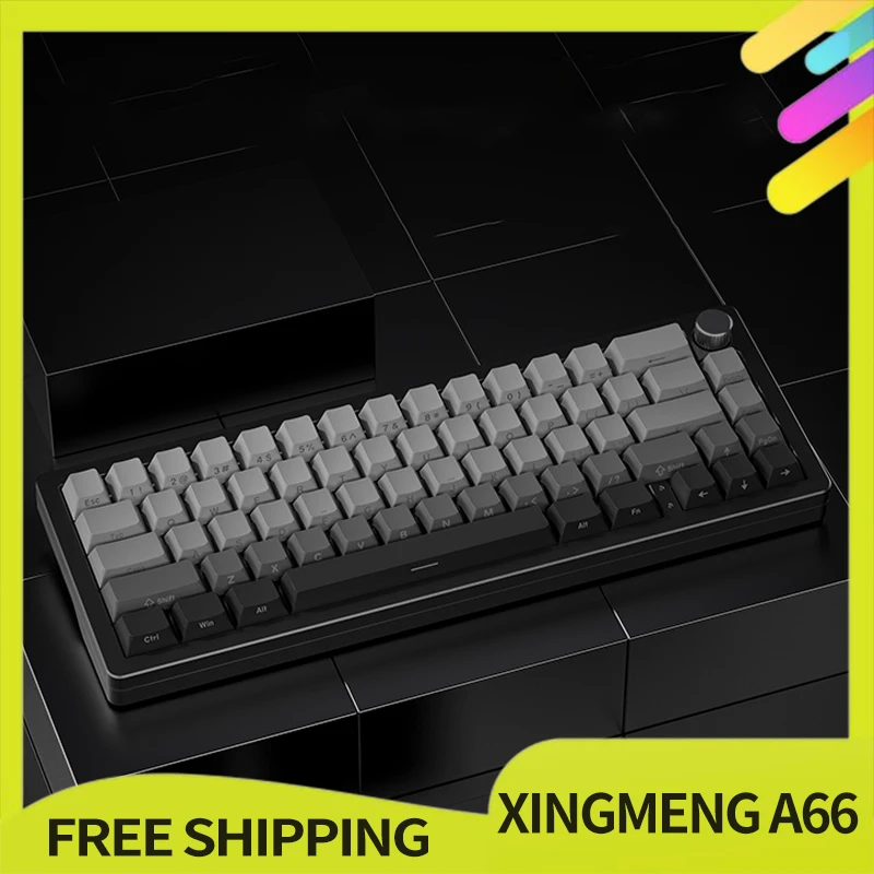 Xinmeng-A66-Mechanical-Keyboard-Wireless-Aluminium-Kits-Multifunctional ...