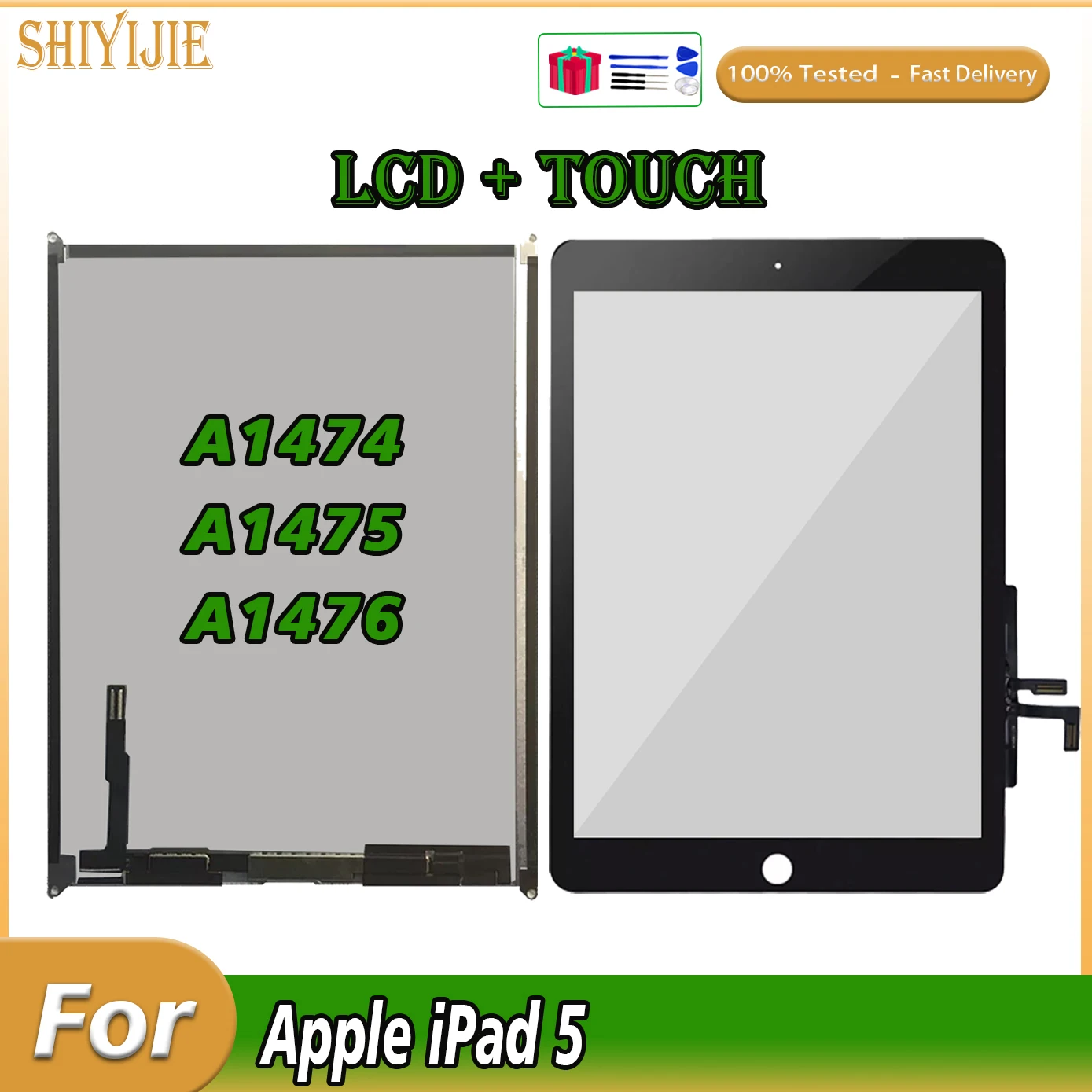 Lcd For Ipad 5 A1474 A1475 A1476 Touch Screen Lcd Display Tablet Pc ...