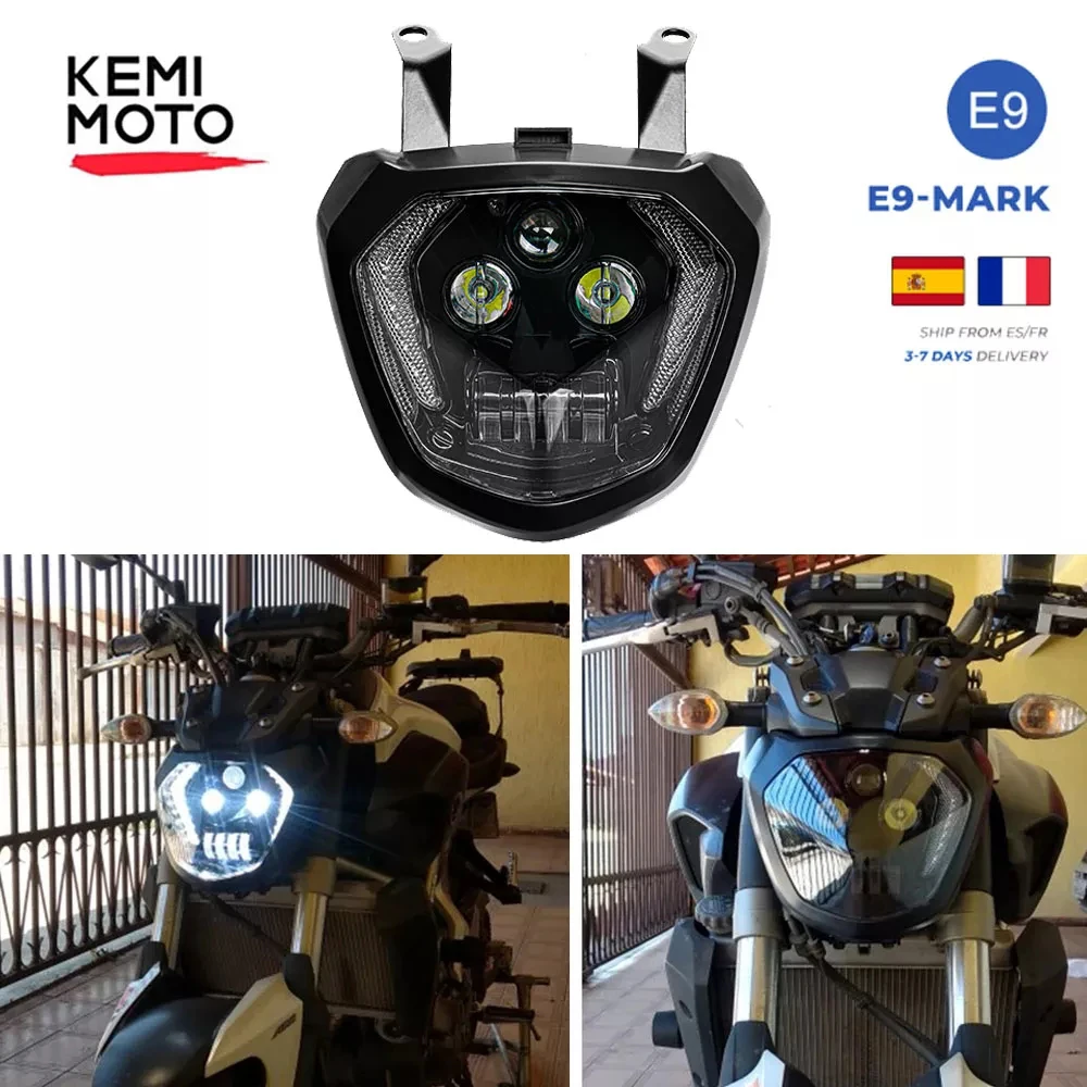 Kemimoto For Yamaha Mt07 Headlight Mt 07 Led Lamp Drl Fz07 2014 2015 ...