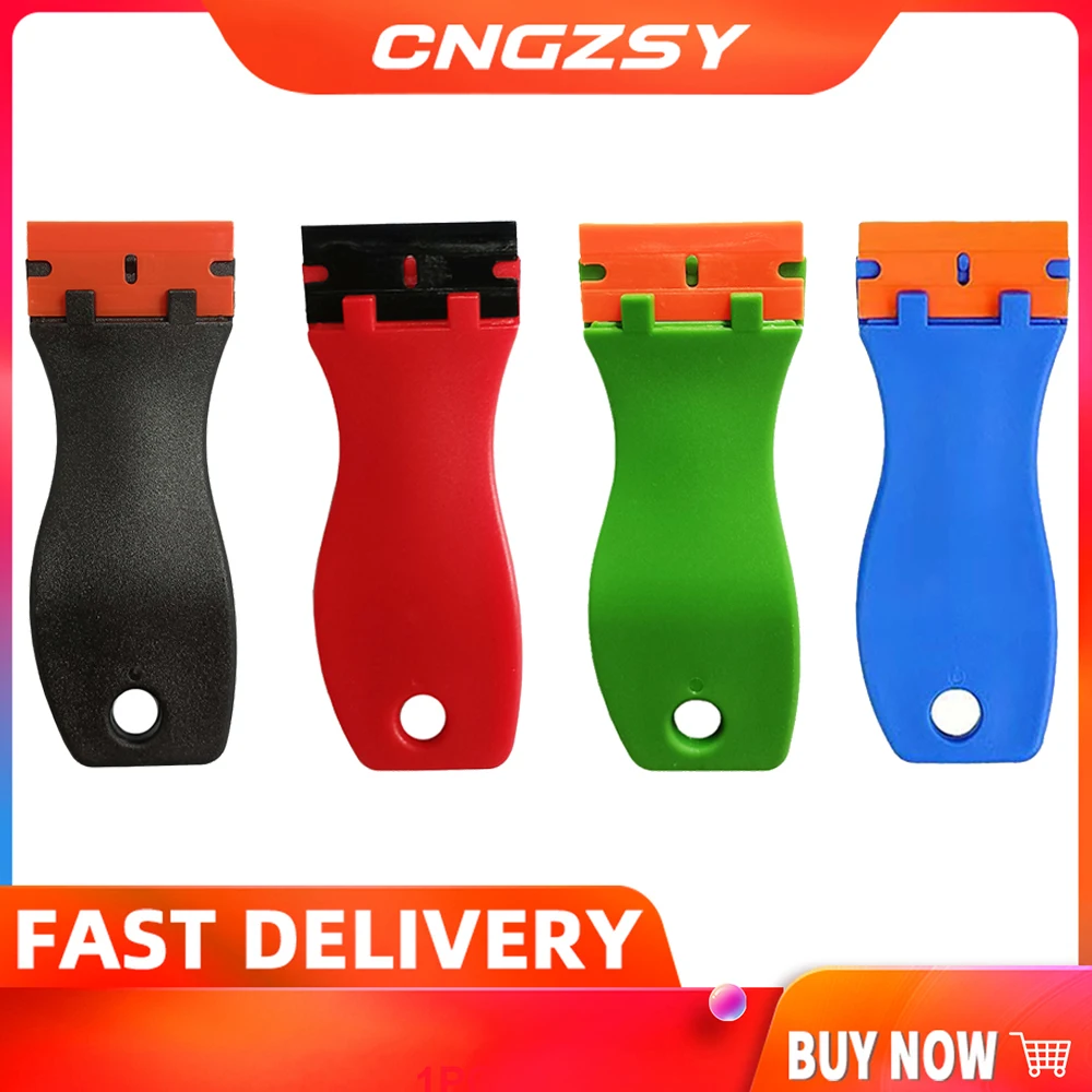 Plastic-Razor-Scraper-Carbon-Wrap-Film-Remover-Car-Glass-Sticker-Glue ...