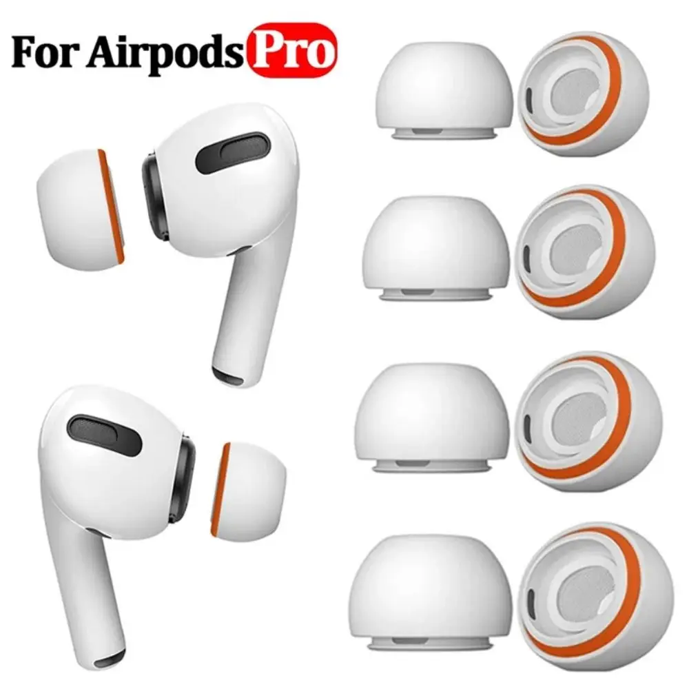 1 Pair Memory Foam Ear Tips for Apple AirPods Pro 2 1 Silicone Ear ...