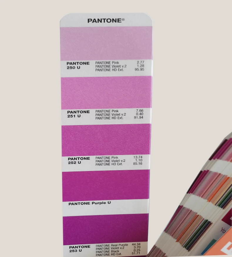 Pantone Pink Color Chart