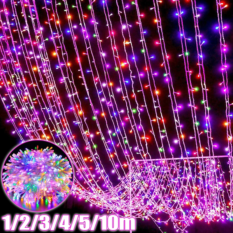 1 10m Outdoor Led String Lights Fairy Garland Lighting Strings