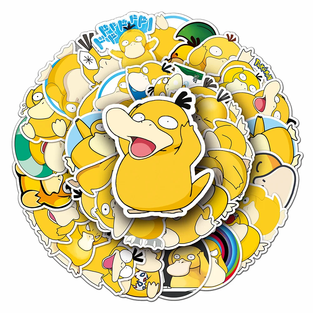 10-30-50PCS-Kawaii-Pokemon-Psyduck-Anime-Stickers-Funny-Cartoon ...