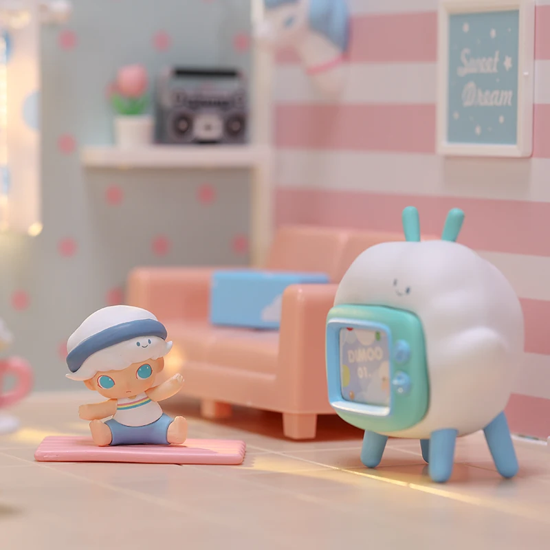 Pop Mart Dimoo Homebody Series Prop Series Mystery Box Figure Birthday ...