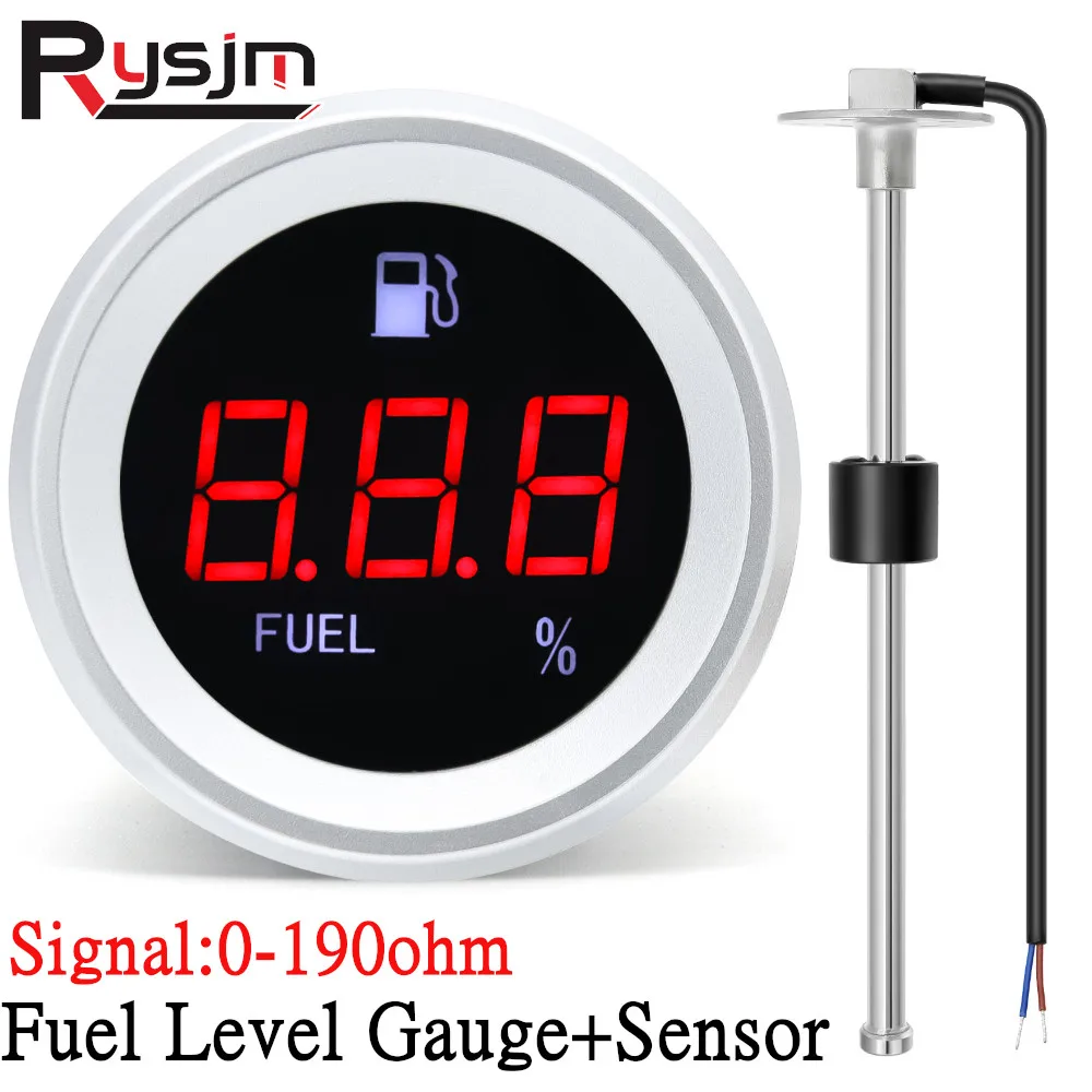 Digital-Boat-Car-Fuel-Level-Gauge-Meter-with-Flashing-Alarm-With-0 ...