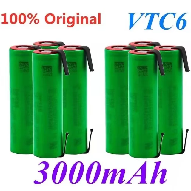 C6-3-7V-3000mAh-18650-Li-ion-Rechargeable-Battery-18650-VTC6-batteries ...