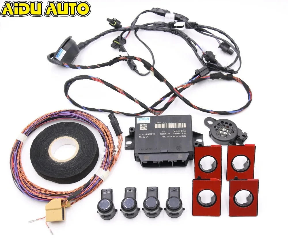 Rear OPS 4K Park Pilot 4 Parking Sensors Kit For VW Golf 6 MK6 Jetta 5 ...