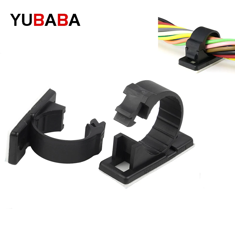 Sticky-Wiring-Fixing-Base-Hook-Wire-Cable-Gadget-Clip-Adhesive-Wall ...