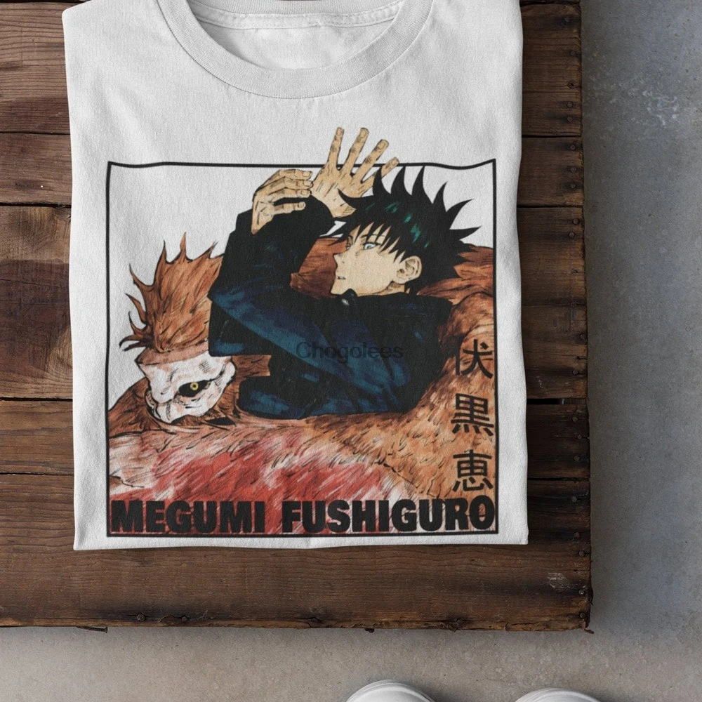 Megumi Hand Signs Shirt Jujutsu Kaisen Megumi And Bird Nue Owl Satoru ...