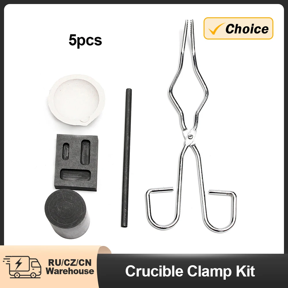 Graphite-Rod-Quartz-Crucible-Clamp-Heat-Resistant-Smelting-Kit-Scrap ...