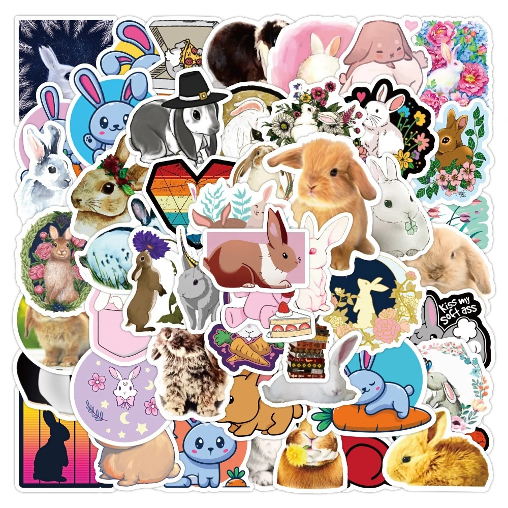 Aesthetic Stickers Rabbit | Stickers Cute Aesthetic | Stickers ...