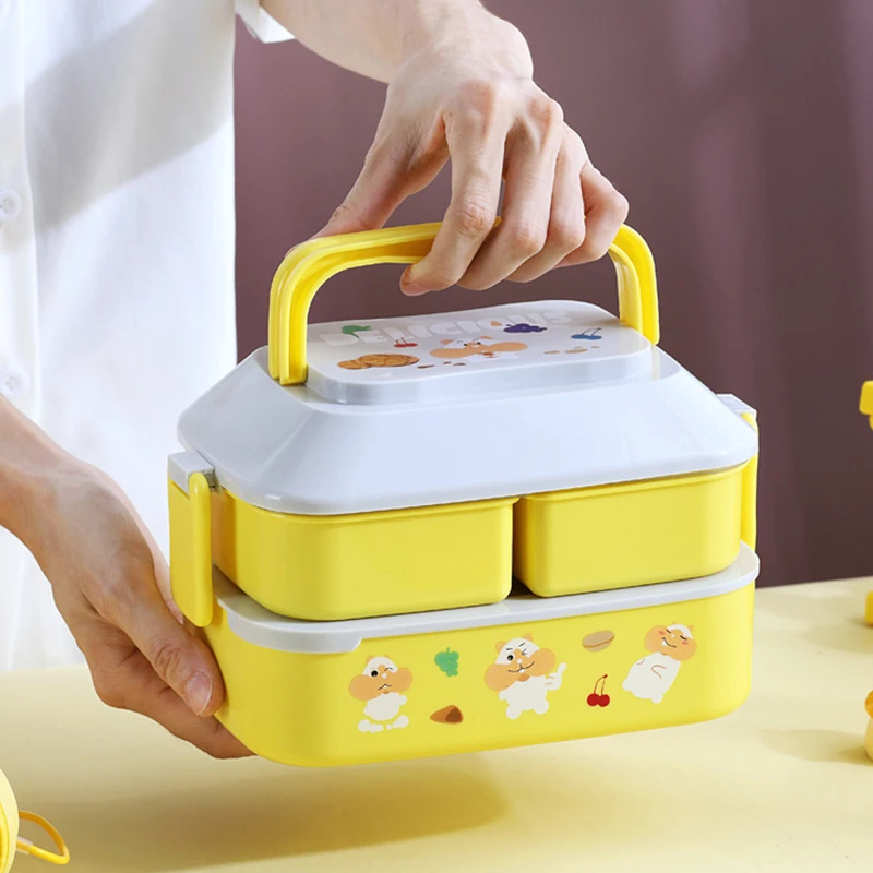 Kawaii-Lunch-Box-For-Girls-School-Kids-Plastic-Picnic-Bento-Box ...