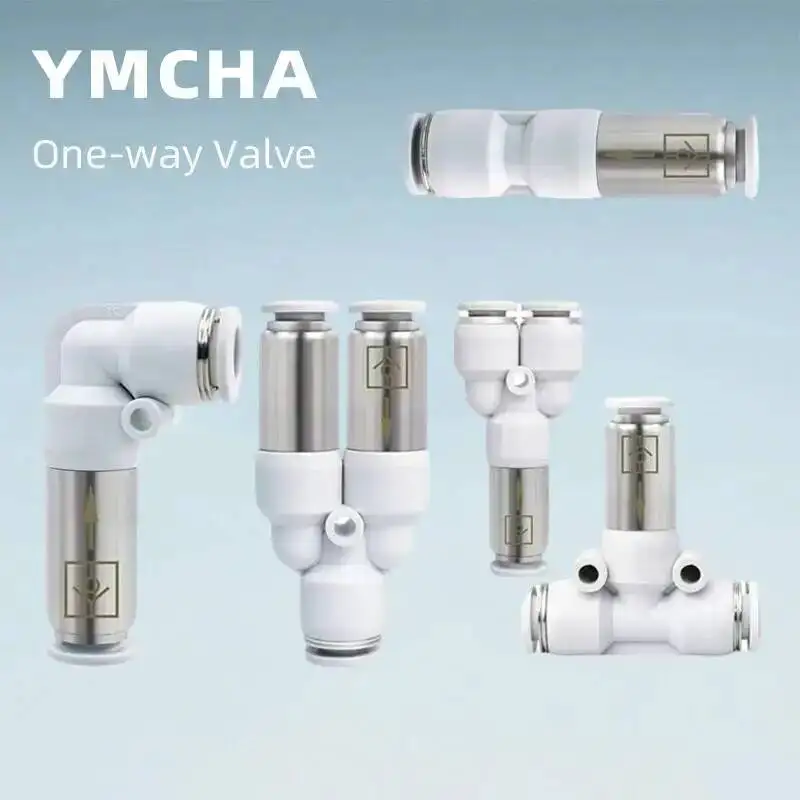 Pneumatic Quick Insertion Tube Straight Through One-way Check Valve ...