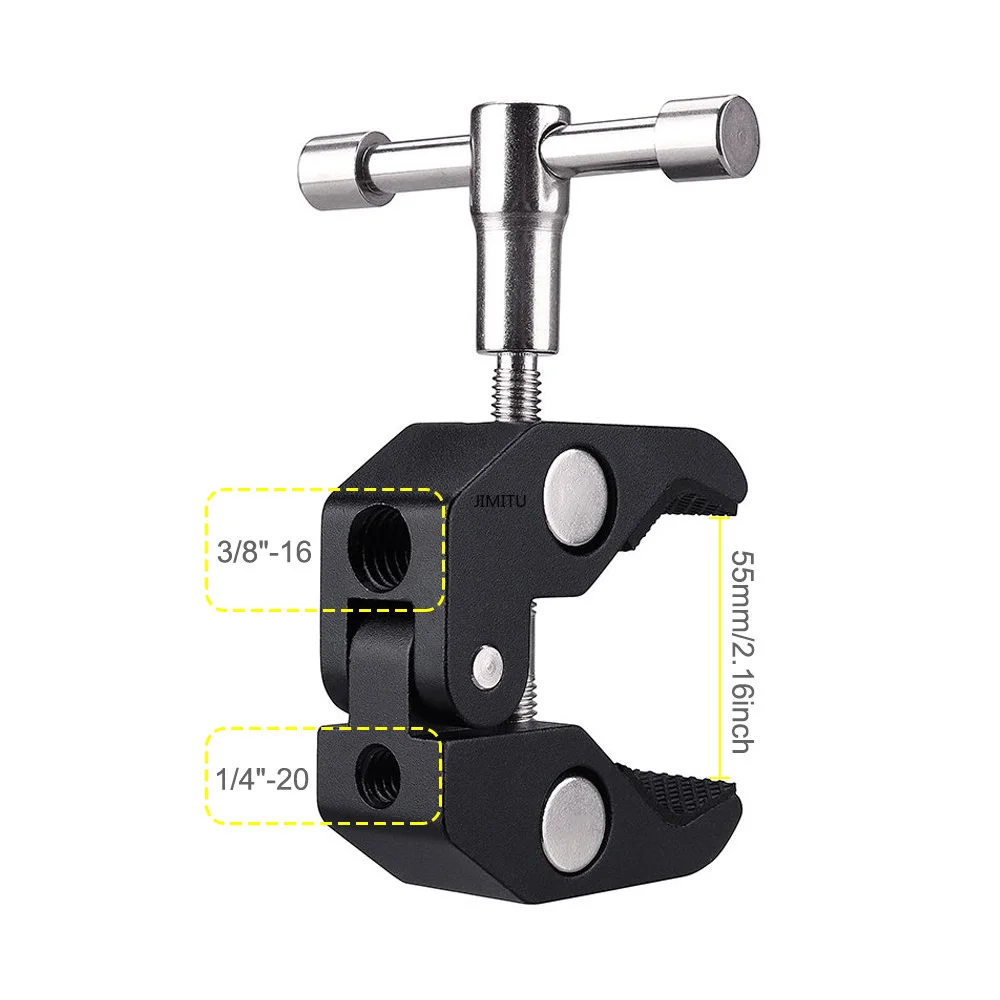 Photography-Super-Clamp-w-1-4-and-3-8-Thread-Clip-for-DSLR-Cameras ...