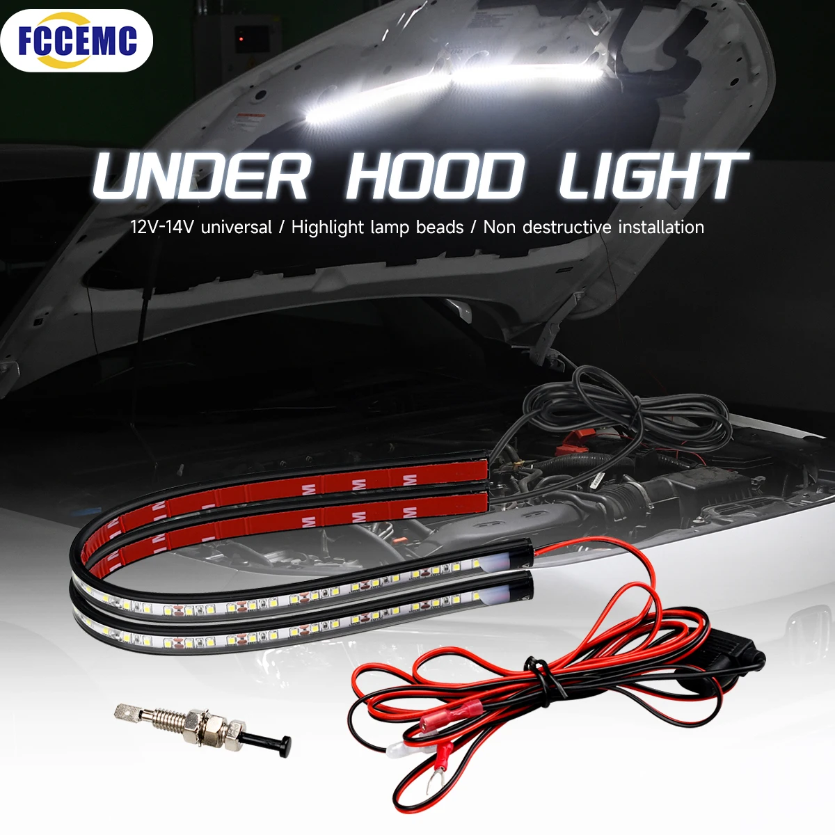 2-in-1-Car-LED-Under-Hood-Work-Inspection-Repair-Lighting-Kit ...