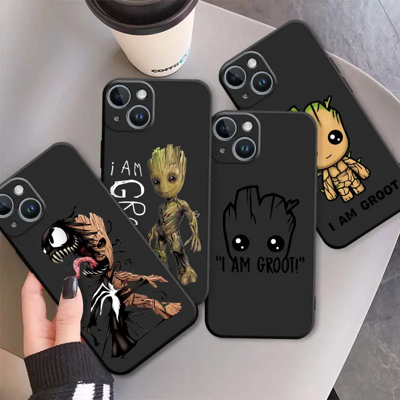 Marvel Groot Baby Silicone Case Funda for iPhone 15 14 Plus 14Pro 7 8 ...