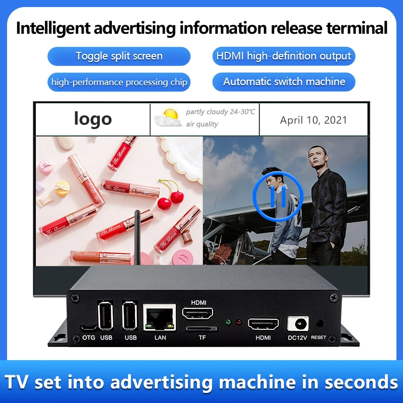 Advertising-Box-Digital-Signage-Player-4K-Android-Information-Release ...