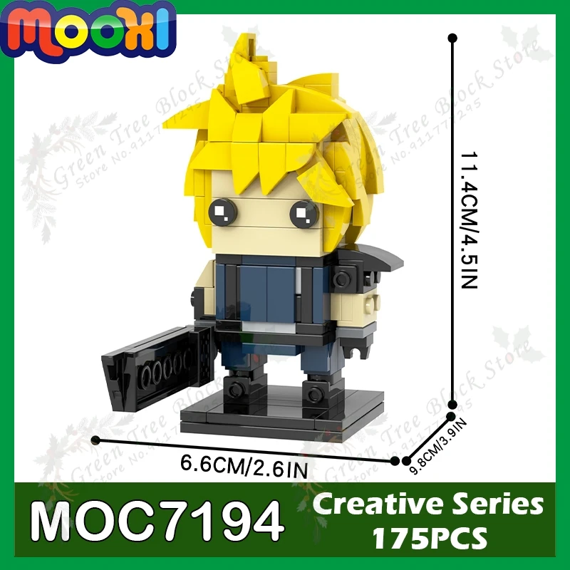MOC7194-175PCS-Cloud-Strife-Building-Blocks-Creative-MOC-Role-playing ...