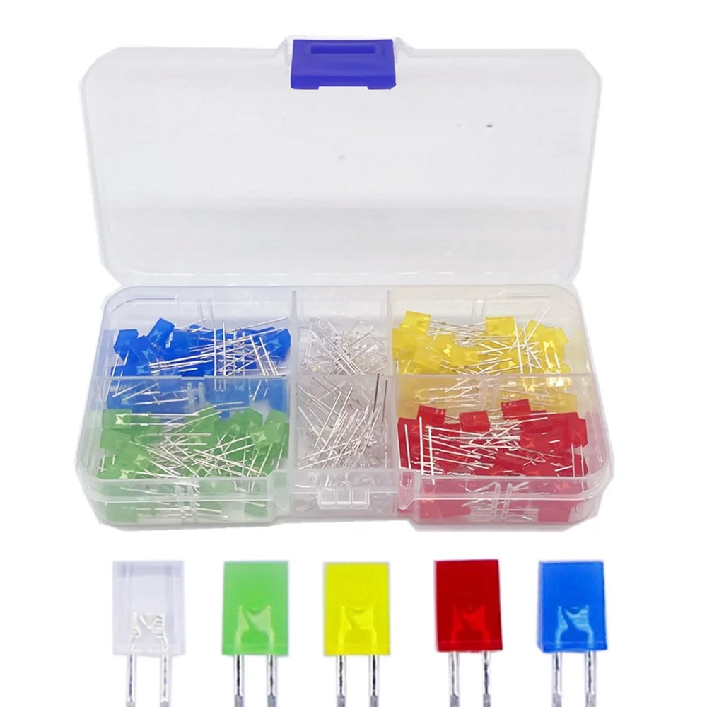 2x3x4-2x5x7-Square-5-Color-Short-LEG-Light-Emitting-Diode-LED-In-Line ...