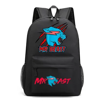 Cartoon hot selling Mr Beast surrounding youth student schoolbag men ...