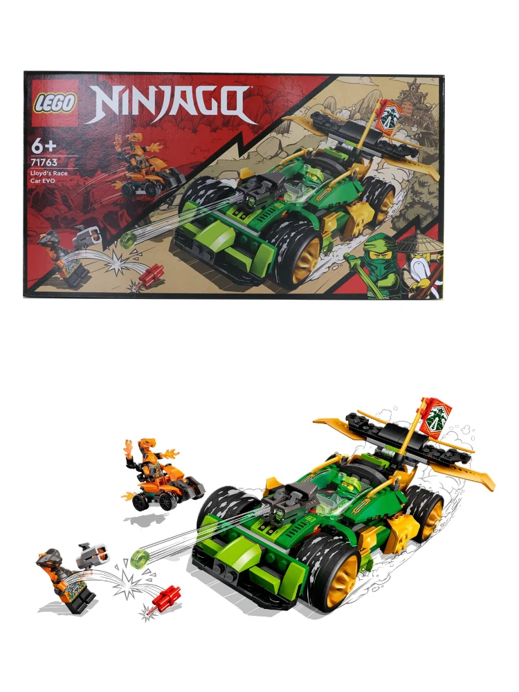 LEGO-71763-NINJAGO-Lloyd-s-Race-Car-EVO-Cobra-Python-Snake-Figures ...