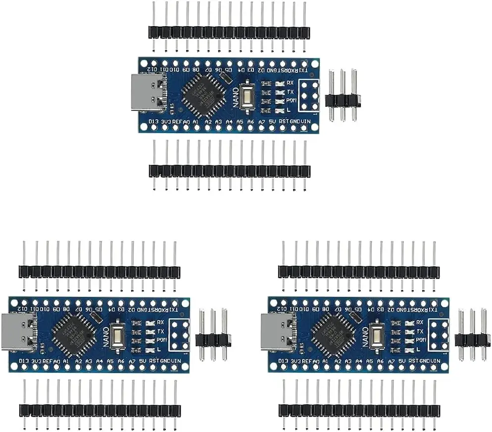 HiLetgo 3pcs Nano 3.0 ATmega328P Type-C USB CH340 Controller Board ...