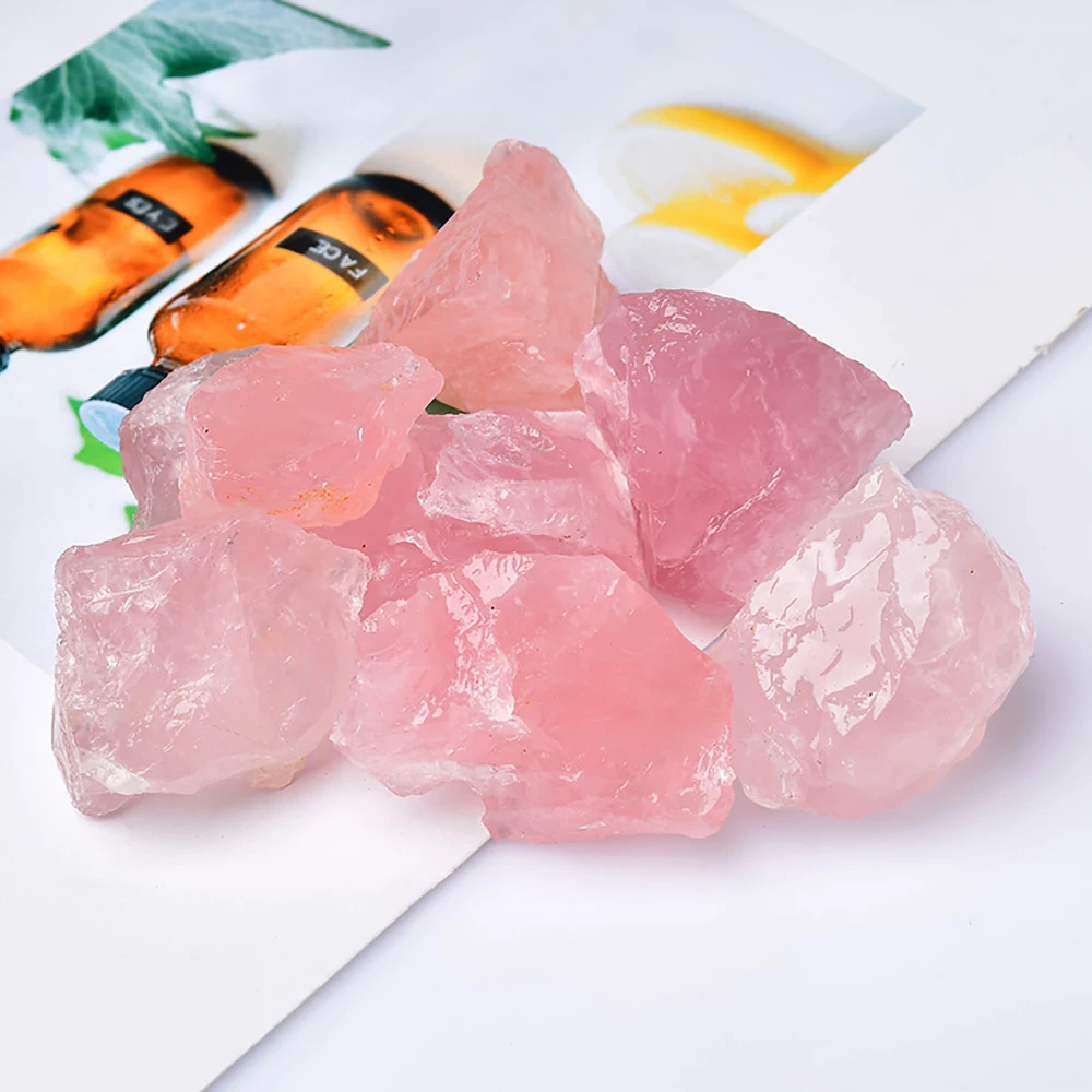 Natural-Quartz-Rose-Pink-Crystal-Stones-Ore-Fluorite-Irregular-Shape ...