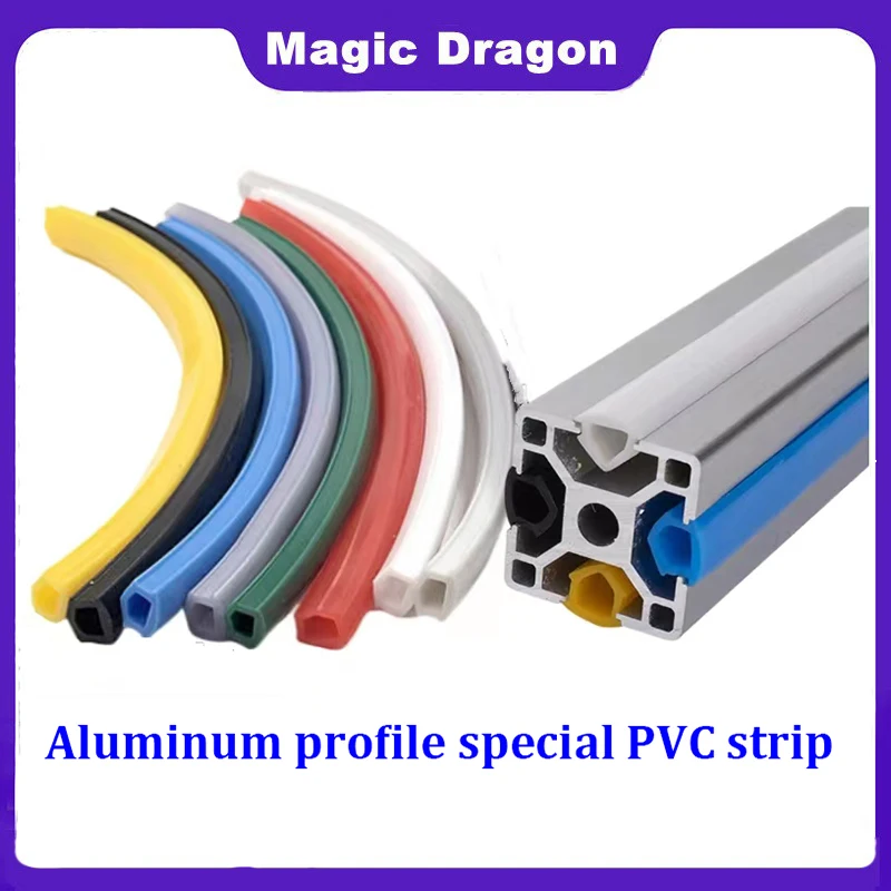 Slot 6 8 10mm Soft Adhesive Strip Edge Sealing Strip Slot for 20/30/40 ...