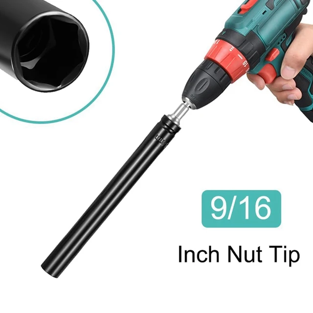 Nut Runner For Impact Drill Blulu 9/16 Power Nut Driver Set - Hollow ...