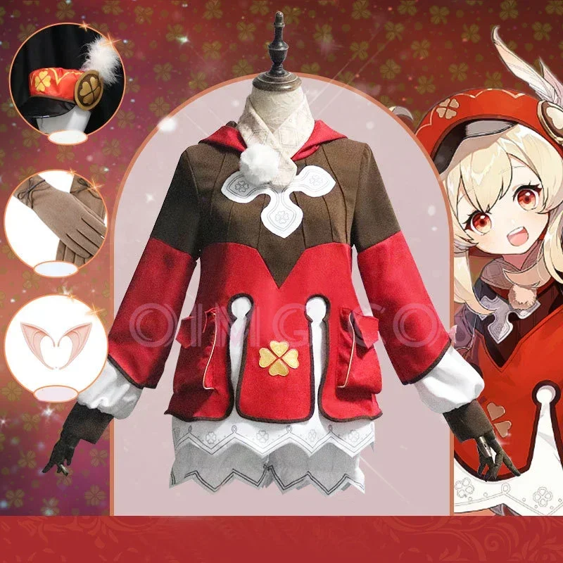 Genshin-Impact-Klee-Cosplay-Costume-Uniform-Wig-Cosplay-Anime-Chinese ...