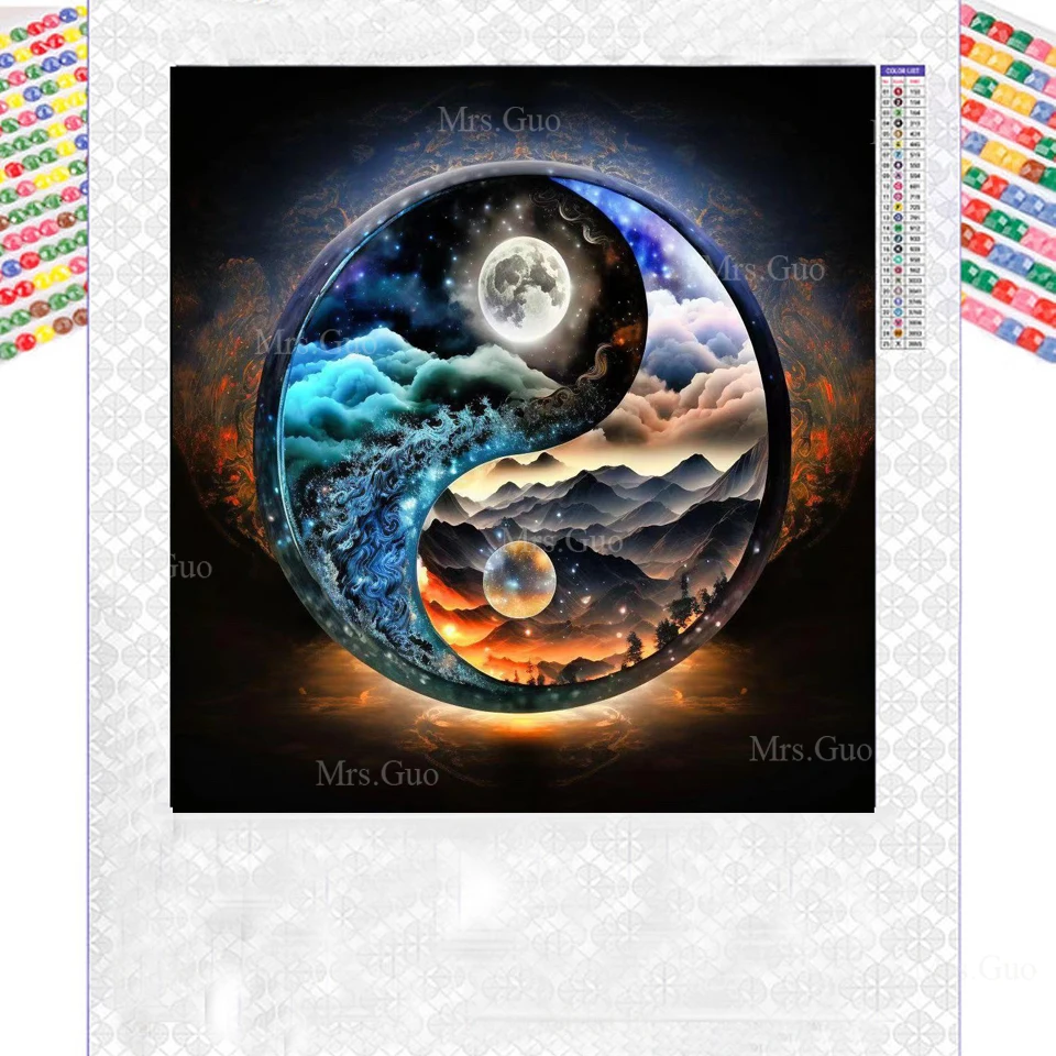 Yin And Yang Symbol Universe