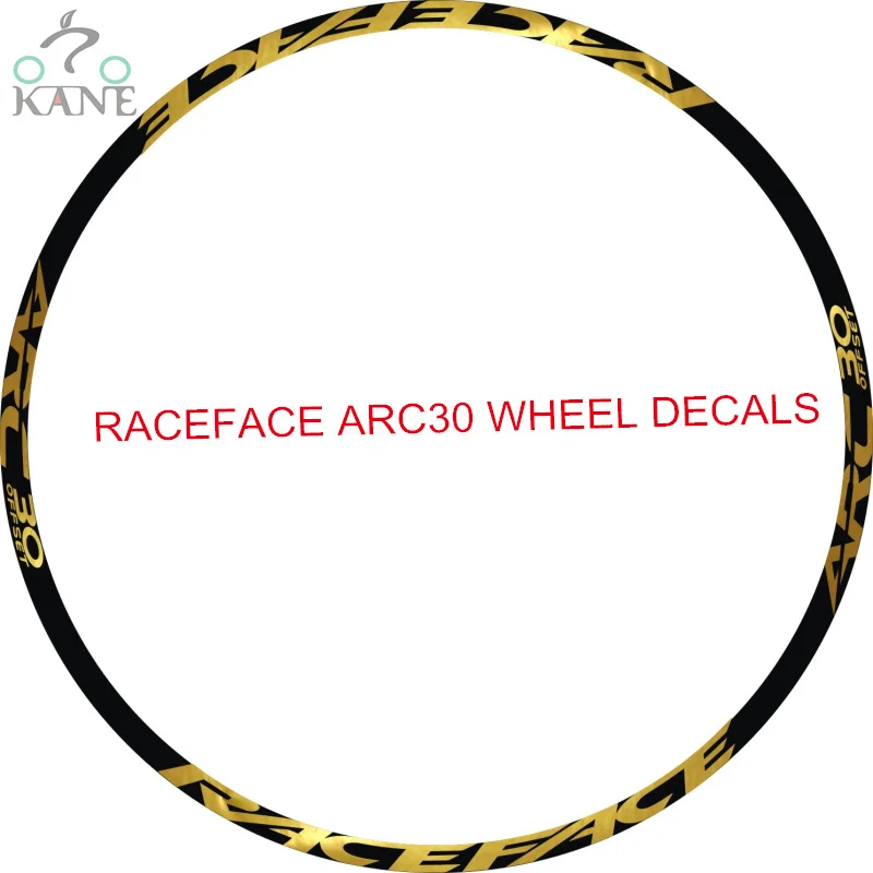 RACEFACE ARC30 wheel set stickers mtb mountainbike rim decoration ...