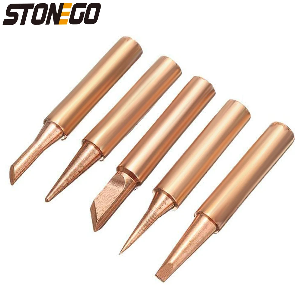 STONEGO-5PCS-10PCS-Soldering-Iron-Pure-Copper-Soldering-Iron-Head ...