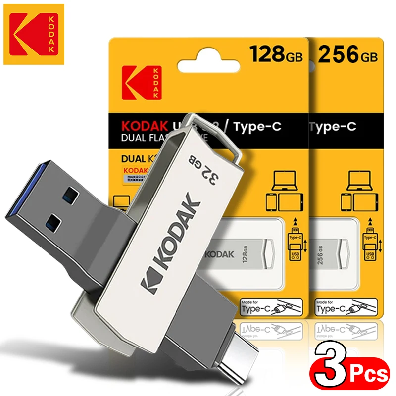 Kodak-Flash-Drives-USB-originais-Dual-Memory-Stick-Pen-Drive-com ...