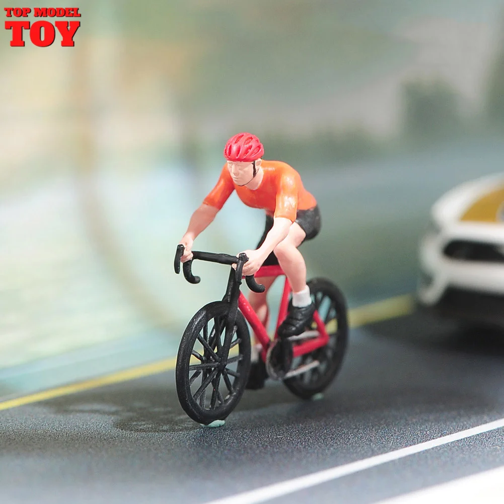 Painted-Miniatures-1-64-1-87-1-43-1-24-Racing-Driver-Riding-a-Bike ...