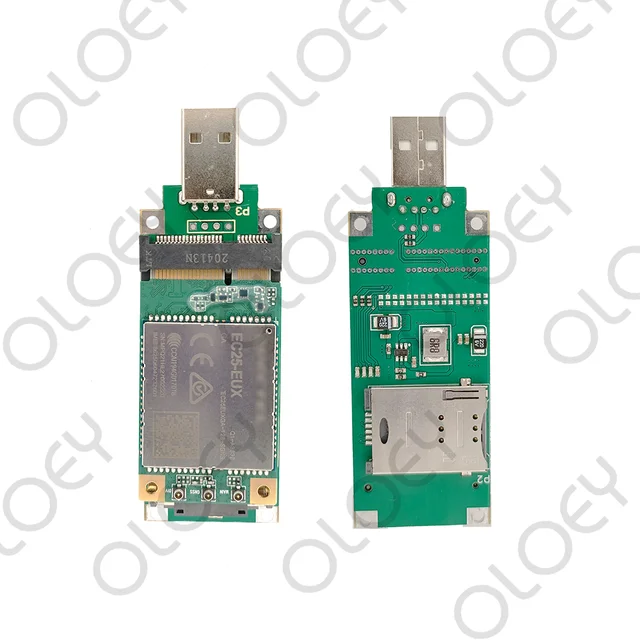Minipcie to USB Adapter With SIM Card Slot + Quectel Mini PCIE EC200T-EU / EP06-E / EC25-EUX 4G ...